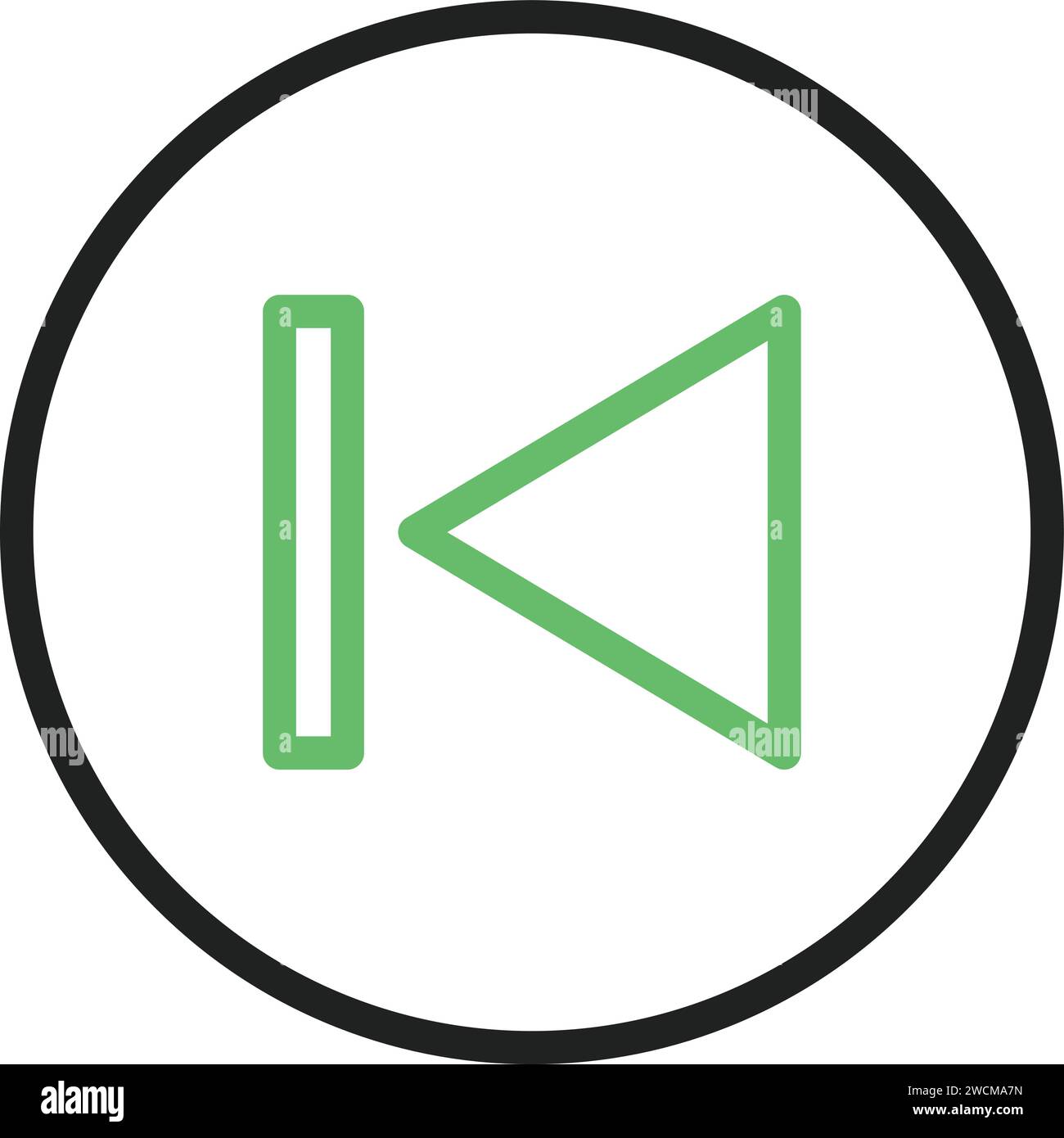 Previous Track icon vector image Stock Vector Image & Art - Alamy