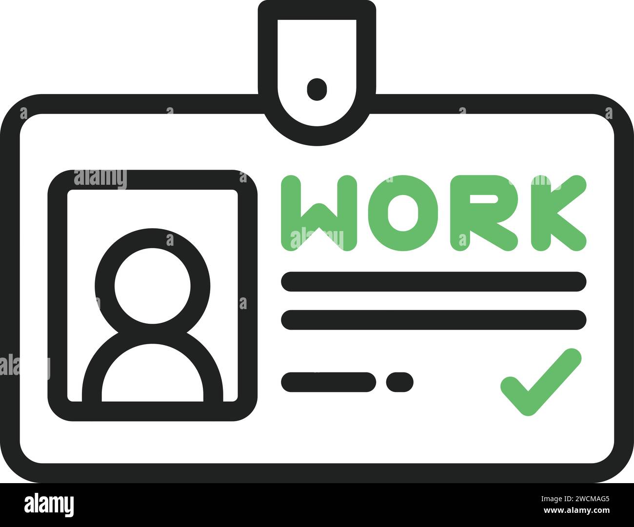 License to work icon vector image Stock Vector Image & Art - Alamy