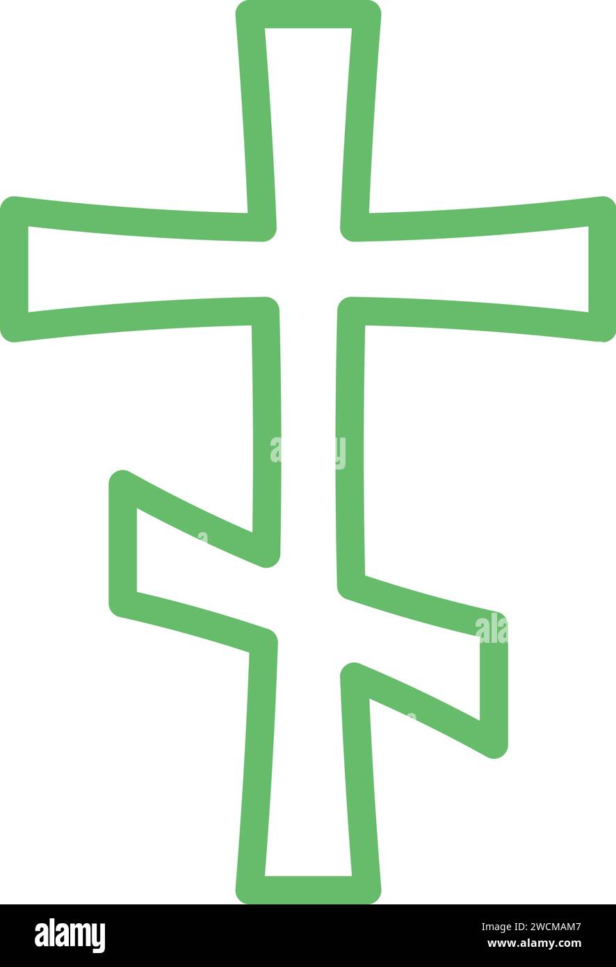 Orthodox Cross icon vector image Stock Vector Image & Art - Alamy