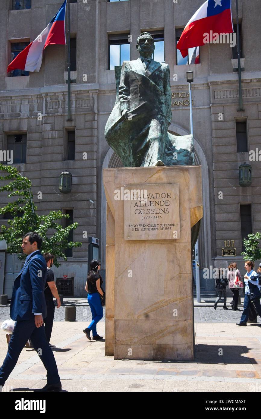 Santiago, Chile. 22nd November 2023, Monument to Salvador Guillermo ...