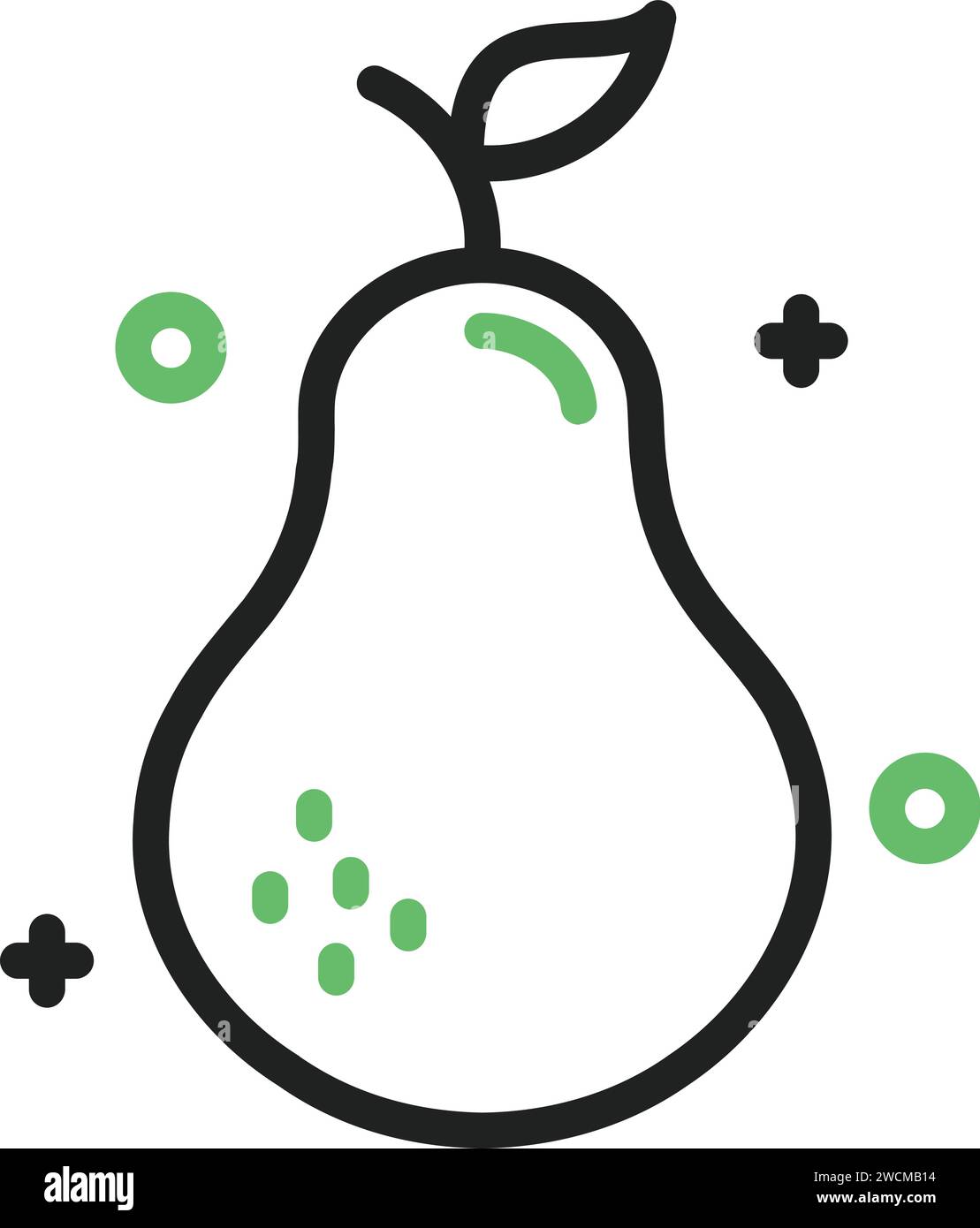 Pear icon vector image Stock Vector Image & Art - Alamy