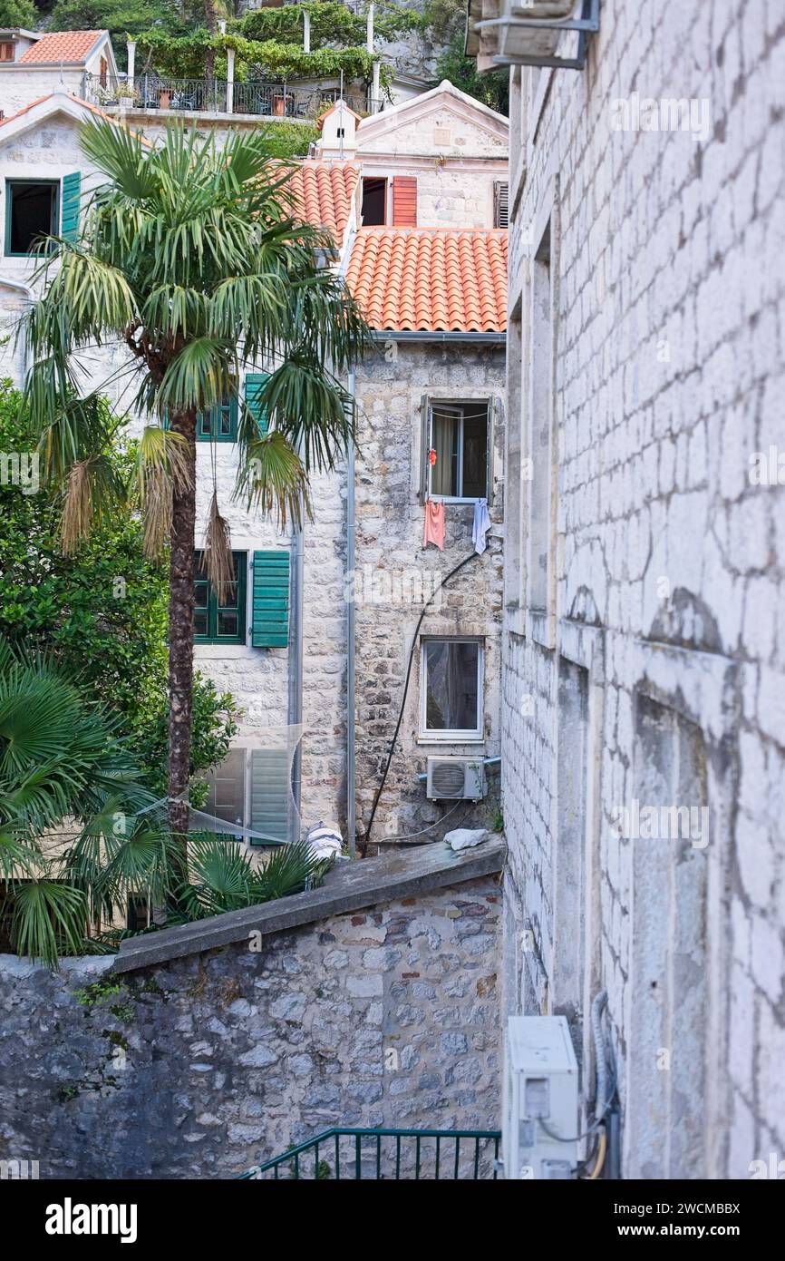Old European City, the historic stone buildings and terracotta roofs of ...