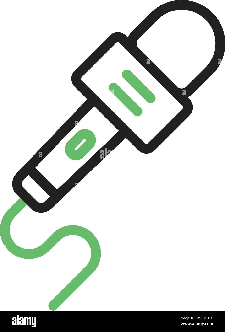 Mic with wire icon vector image Stock Vector Image & Art - Alamy