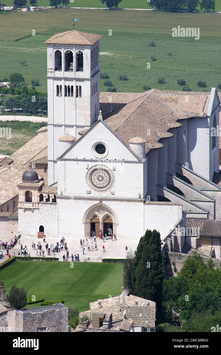 Views of Assisi from the fortress above the town Stock Photo - Alamy