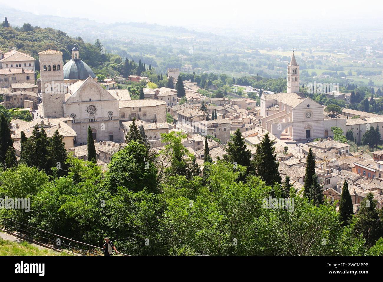 Views of Assisi from the fortress above the town Stock Photo - Alamy