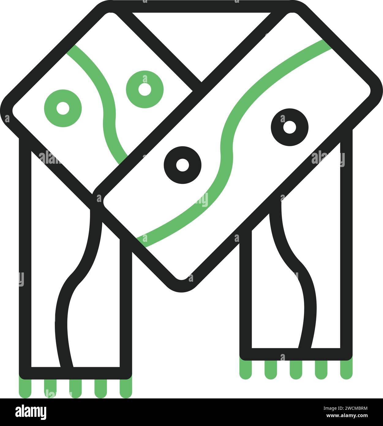 Scarf icon vector image Stock Vector Image & Art - Alamy