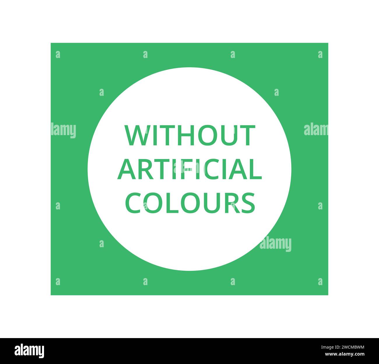 Without Artifical Colours Symbol Stock Vector Image & Art - Alamy