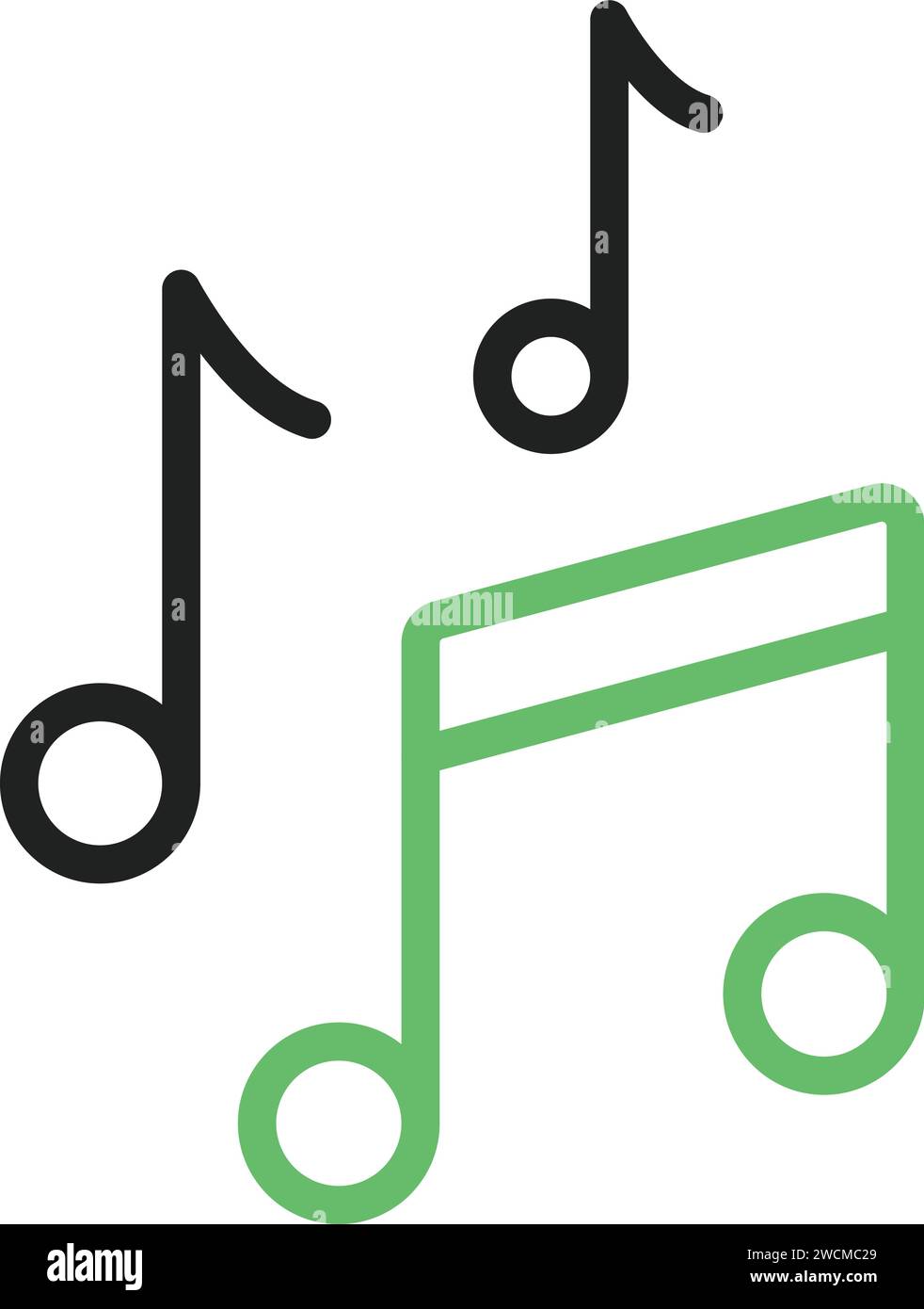 Music Notes icon vector image Stock Vector Image & Art - Alamy