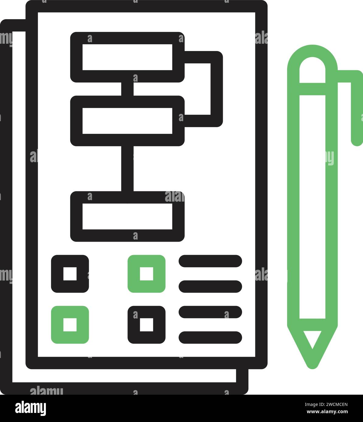 Planning icon vector image Stock Vector Image & Art - Alamy