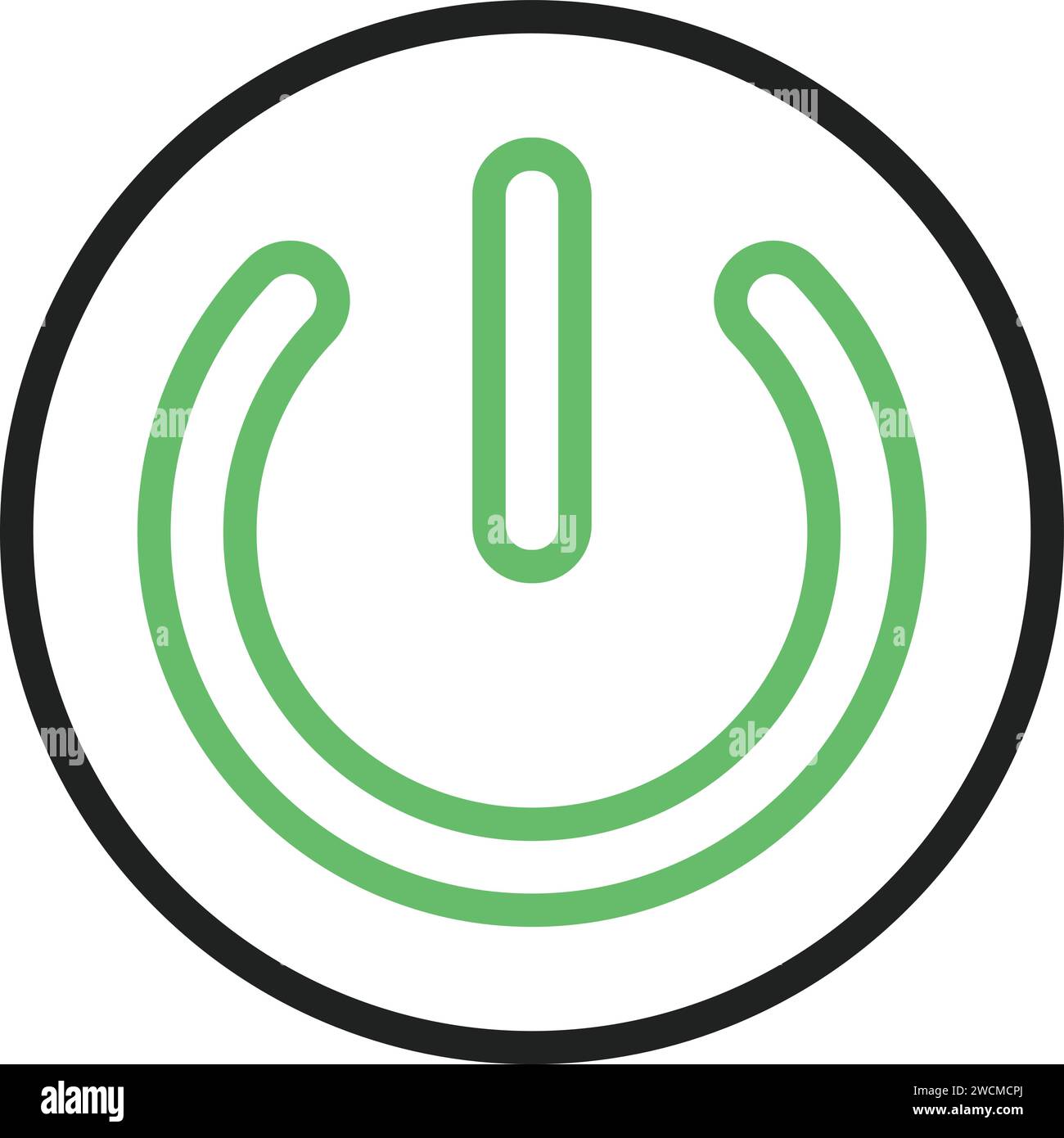 Power Button icon vector image Stock Vector Image & Art - Alamy