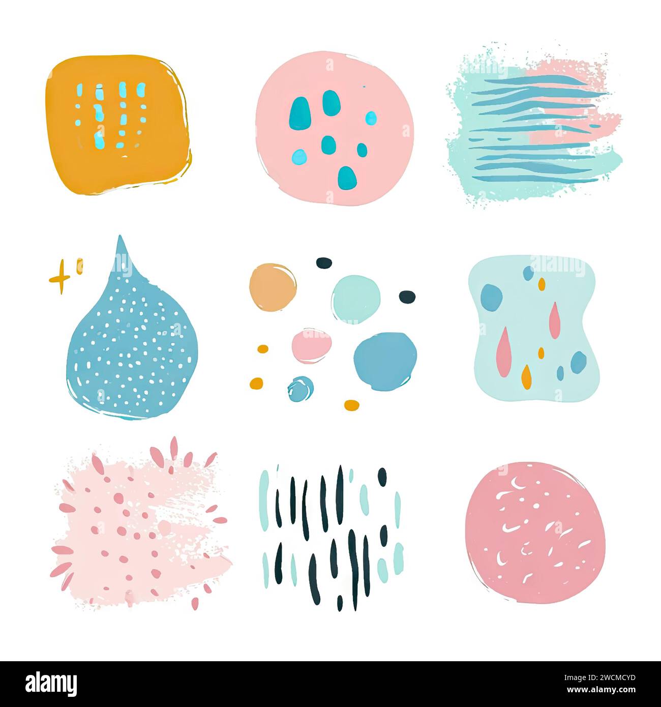 free vector set free hand doodle shape Stock Vector Image & Art - Alamy