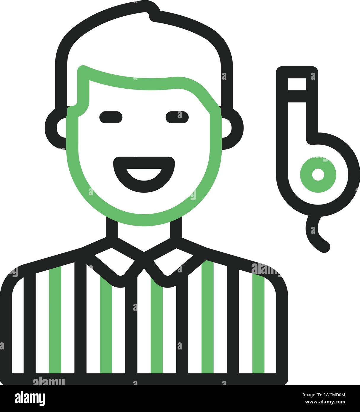 Referee icon vector image Stock Vector Image & Art - Alamy