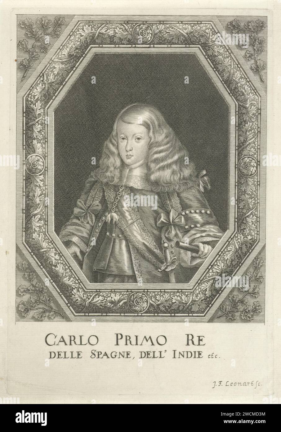 Portrait of Charles V of Habsburg, as child, Johann Friedrich Leonard ...