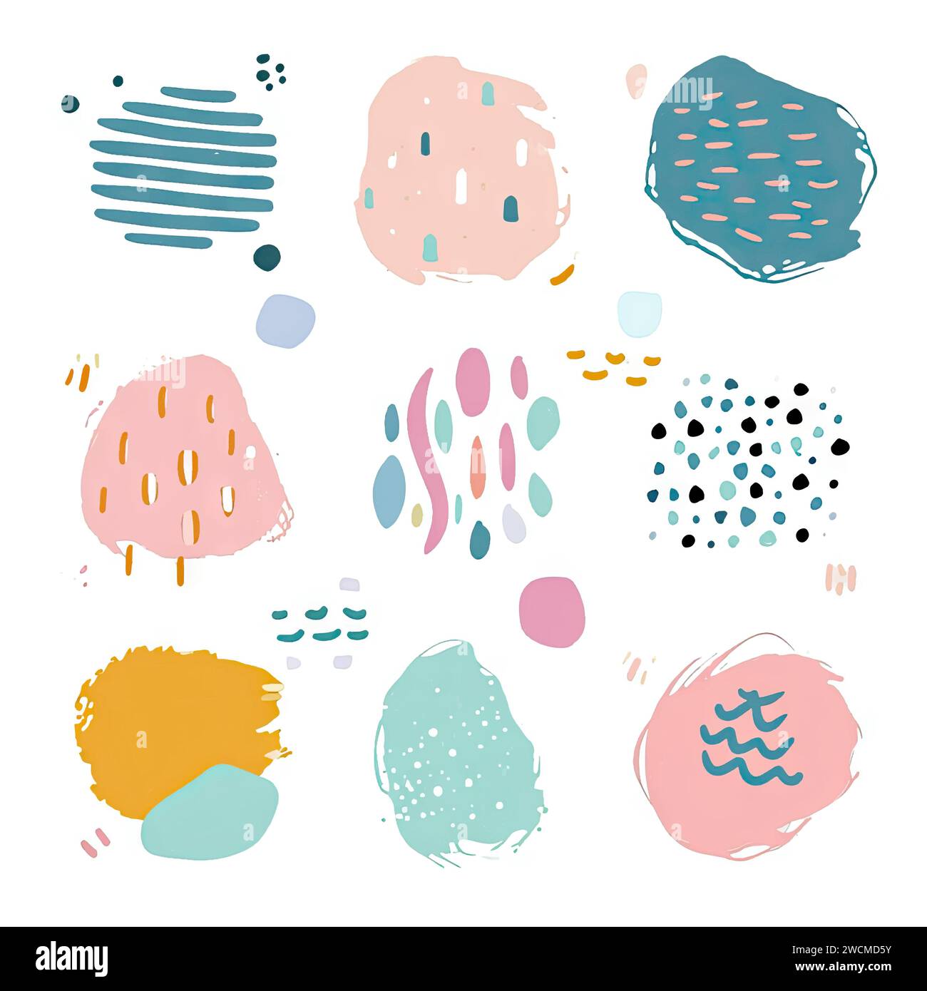 free vector set free hand doodle shape Stock Vector Image & Art - Alamy