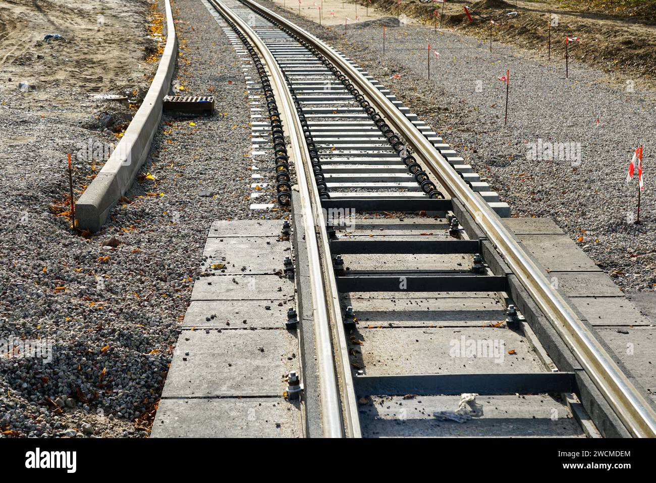 Tram track replacement hi-res stock photography and images - Alamy