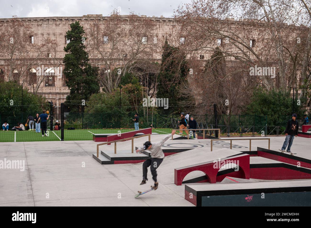 January 14, 2024 - Rome, Italy: Playground, Collosseo. © Andrea ...