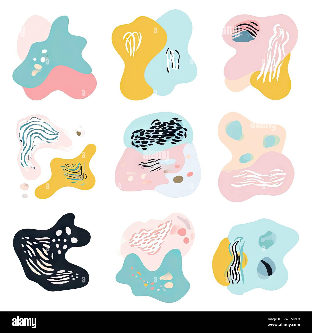 free vector set free hand doodle shape Stock Vector Image & Art - Alamy