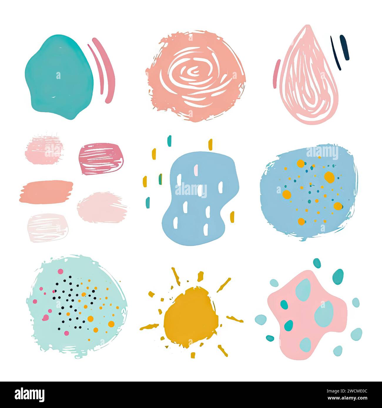 free vector set free hand doodle shape Stock Vector Image & Art - Alamy