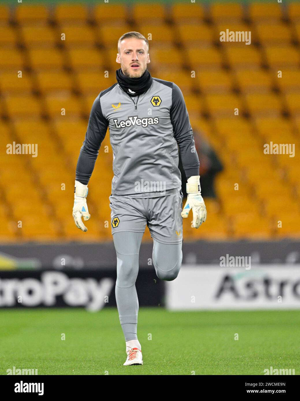 Wolverhampton, UK. 16th Jan, 2024. Daniel Bentley of Wolverhampton ...