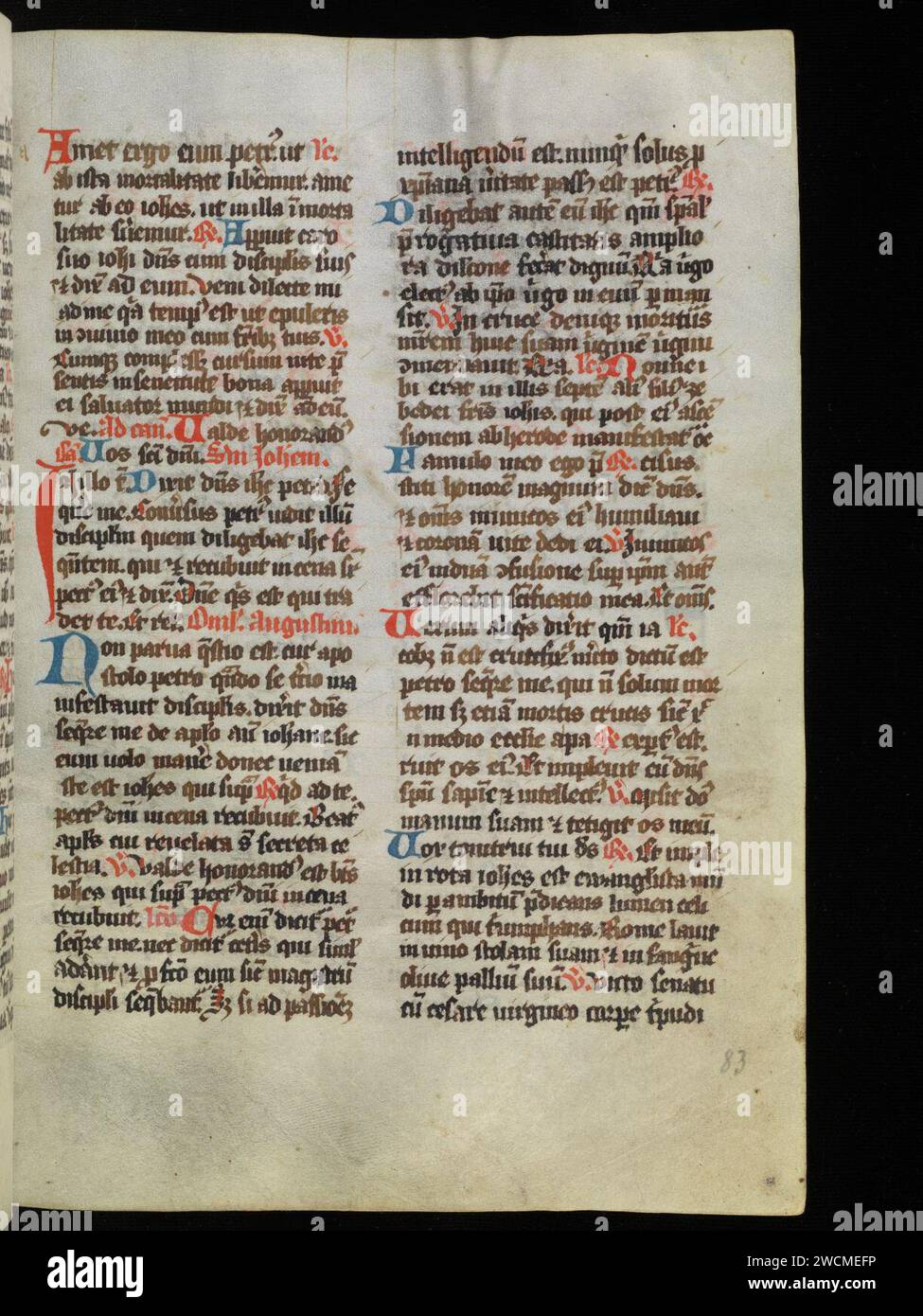 Aarau, Aargauer Kantonsbibliothek, MsMurQ 1, f. 83r – Breviarium ...