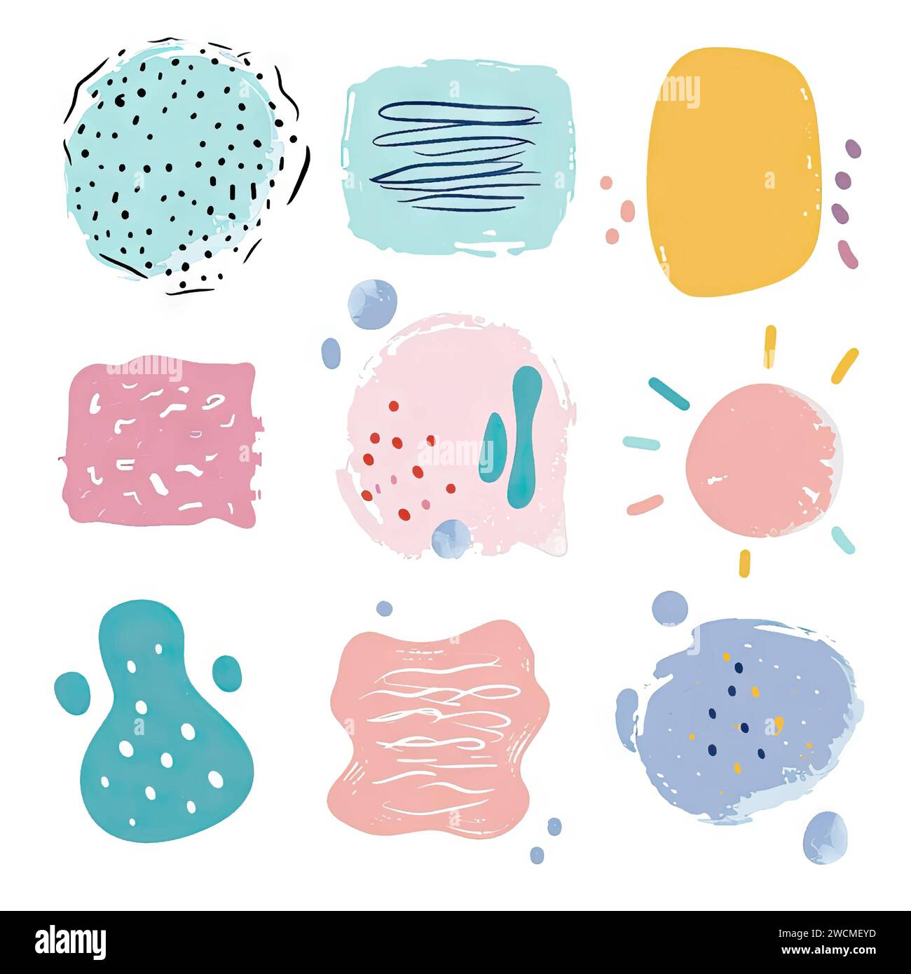 free vector set free hand doodle shape Stock Vector Image & Art - Alamy