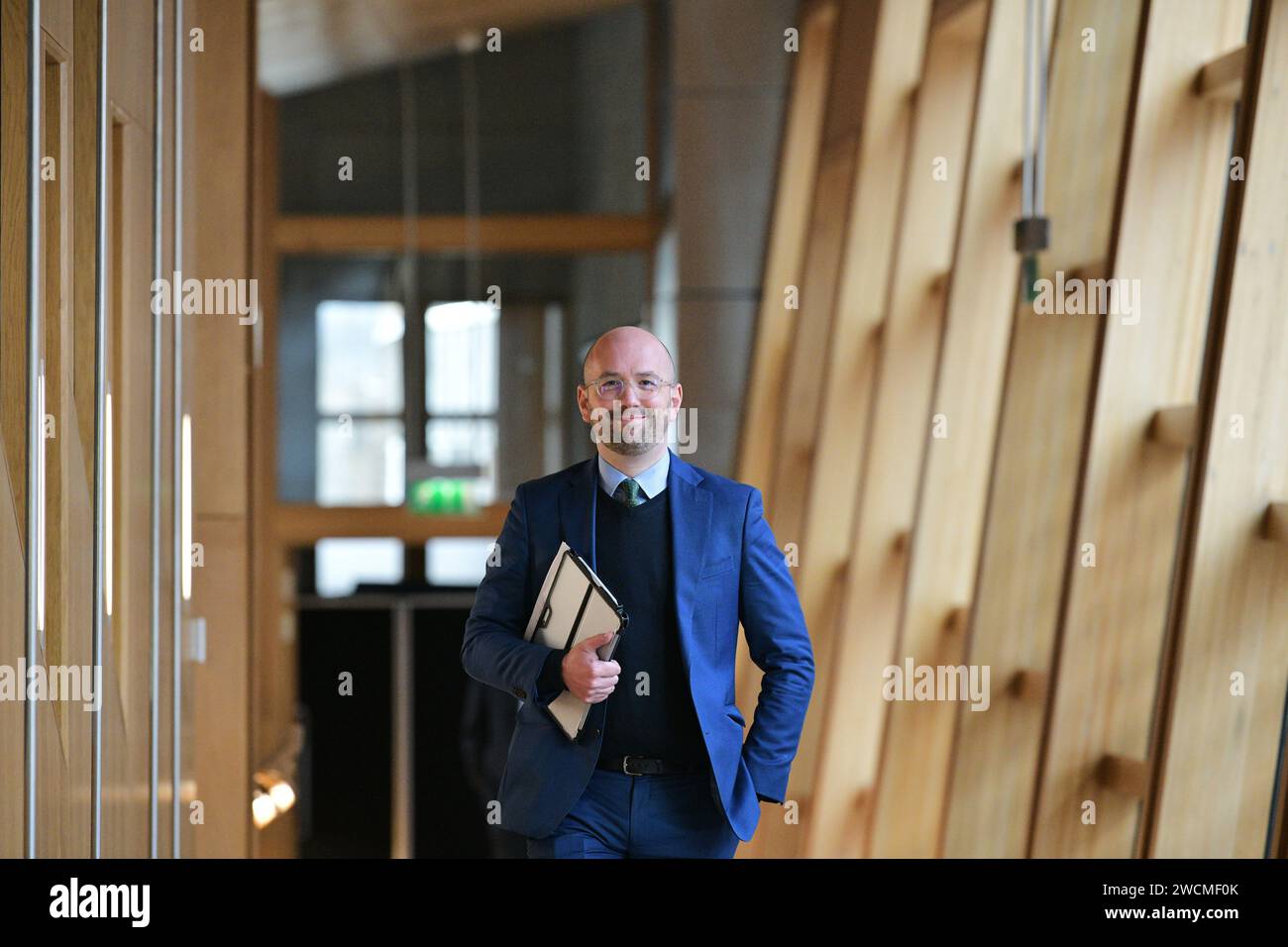 Edinburgh Scotland, UK 16 January 2024. Ben Macpherson MSP at the ...
