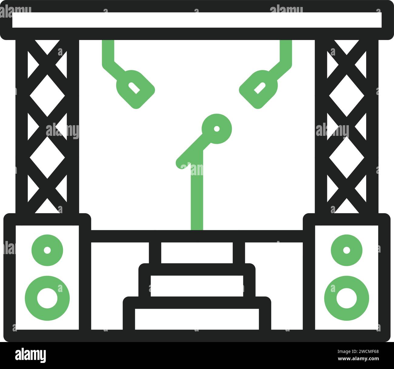 Stage icon vector image Stock Vector Image & Art - Alamy