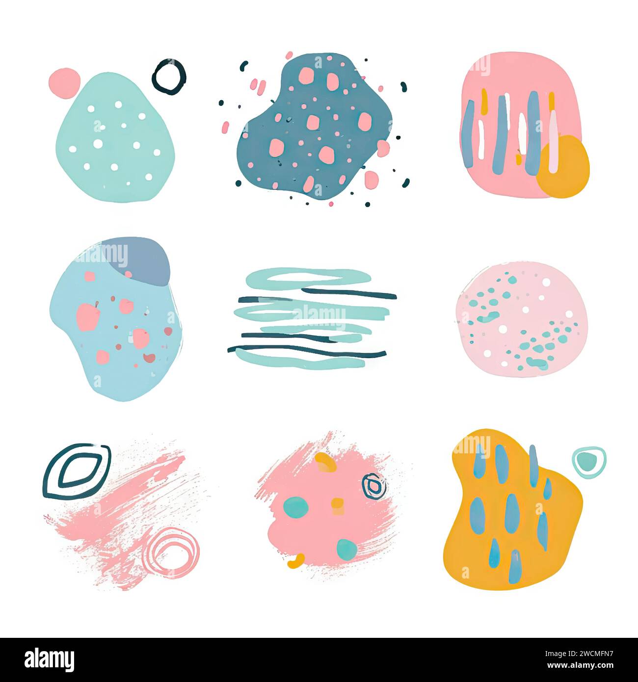 free vector set free hand doodle shape Stock Vector Image & Art - Alamy