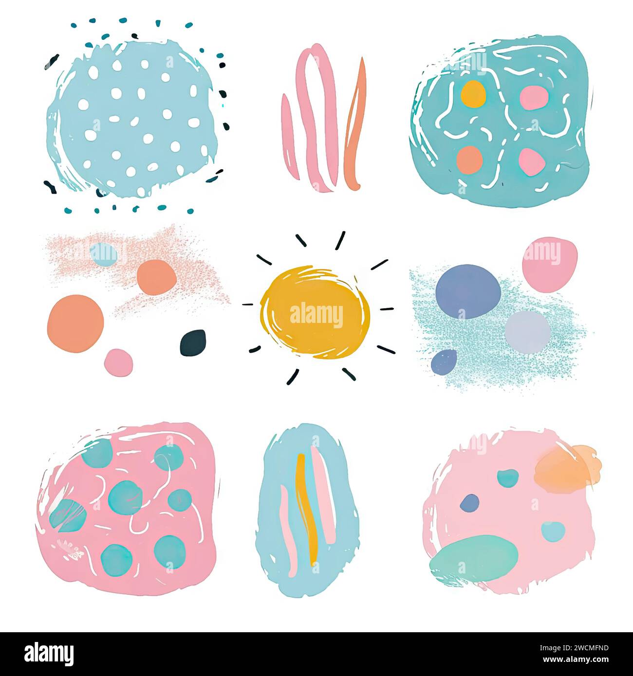 free vector set free hand doodle shape Stock Vector Image & Art - Alamy