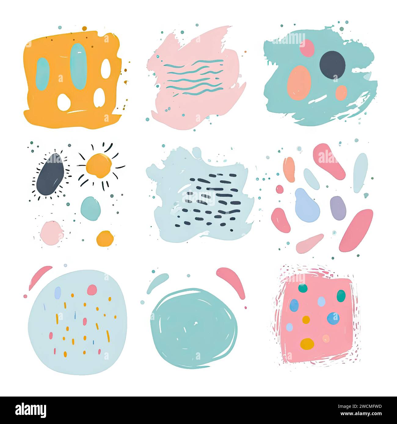 free vector set free hand doodle shape Stock Vector Image & Art - Alamy