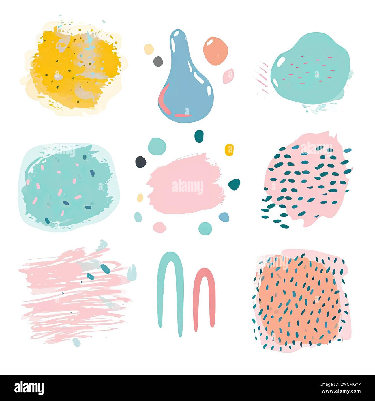 free vector set free hand doodle shape Stock Vector Image & Art - Alamy