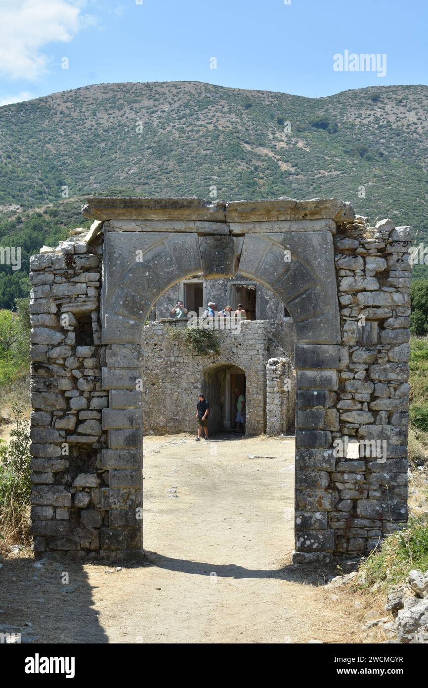 old perithia village in corfu Stock Photo - Alamy