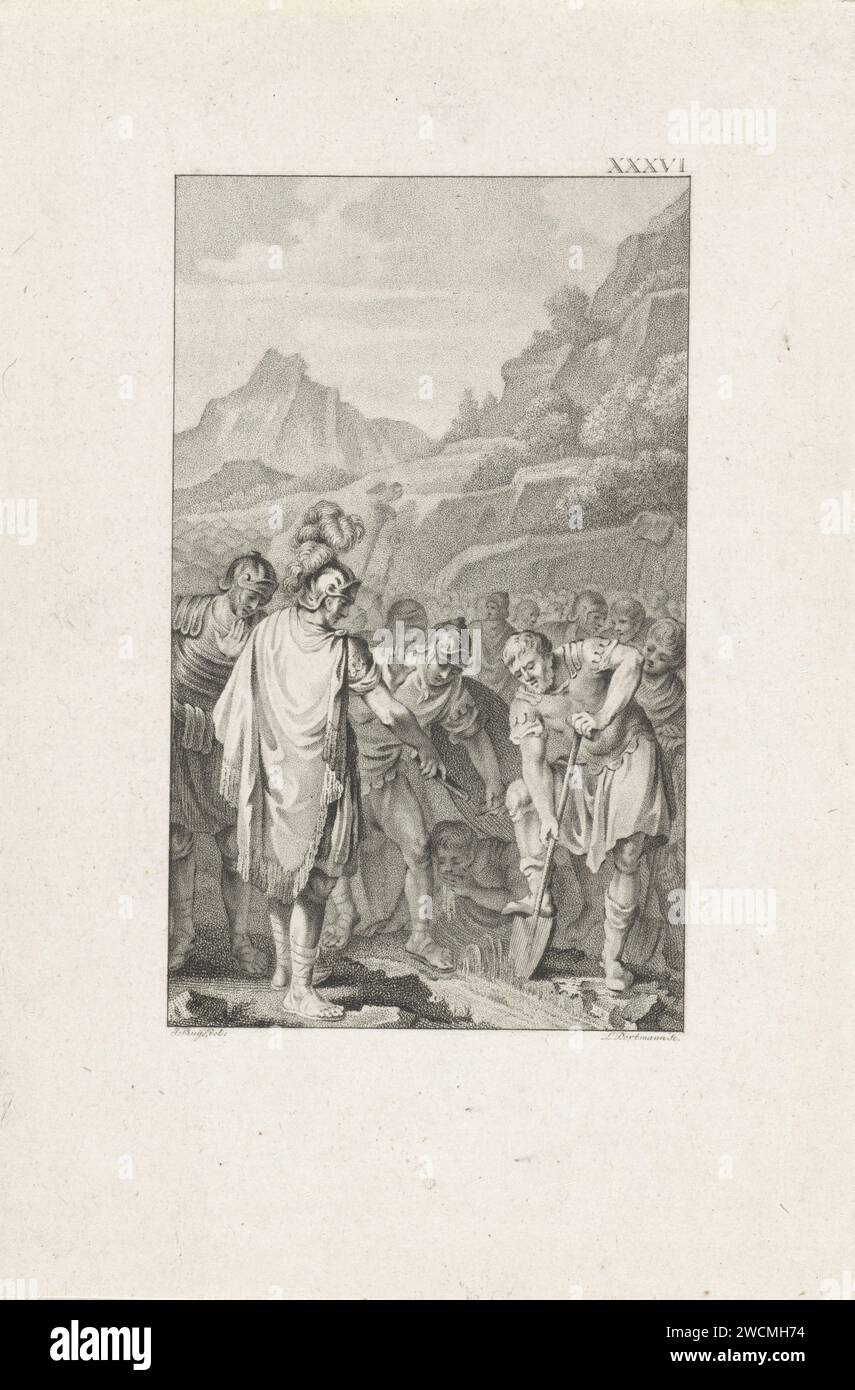 Aemilius provides water supply, Ludwig Gottlieb Portman, After Jacobus ...