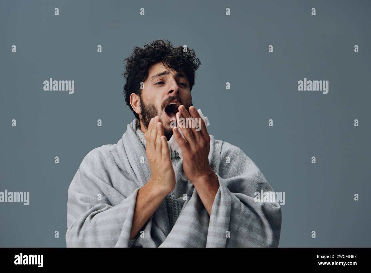 Portrait hand handsome men person guy expression young face beard adult ...