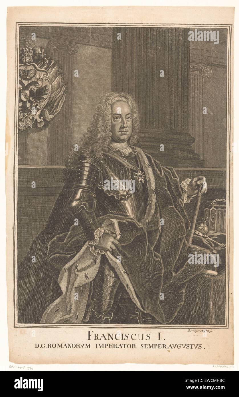 Portrait of Franz I Stephan, Roman-German Emperor, Johann Martin ...