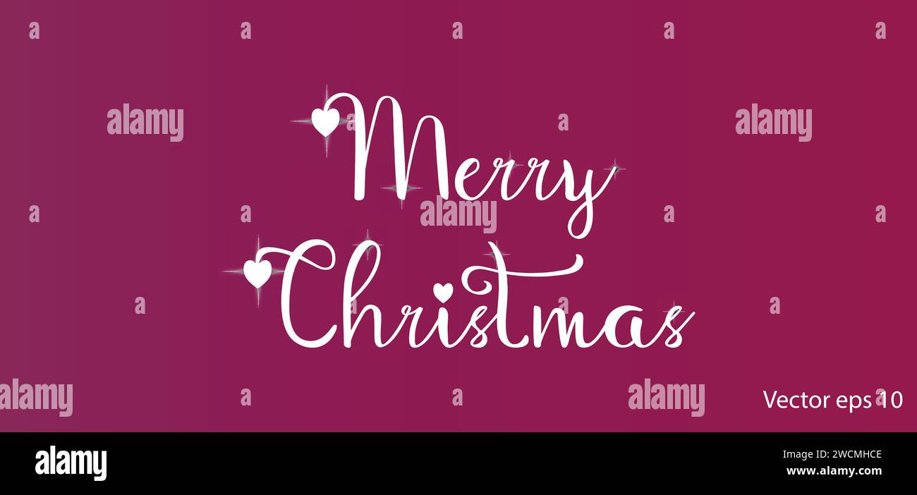 Stylish merry christmas congratulations Stock Vector Images - Alamy