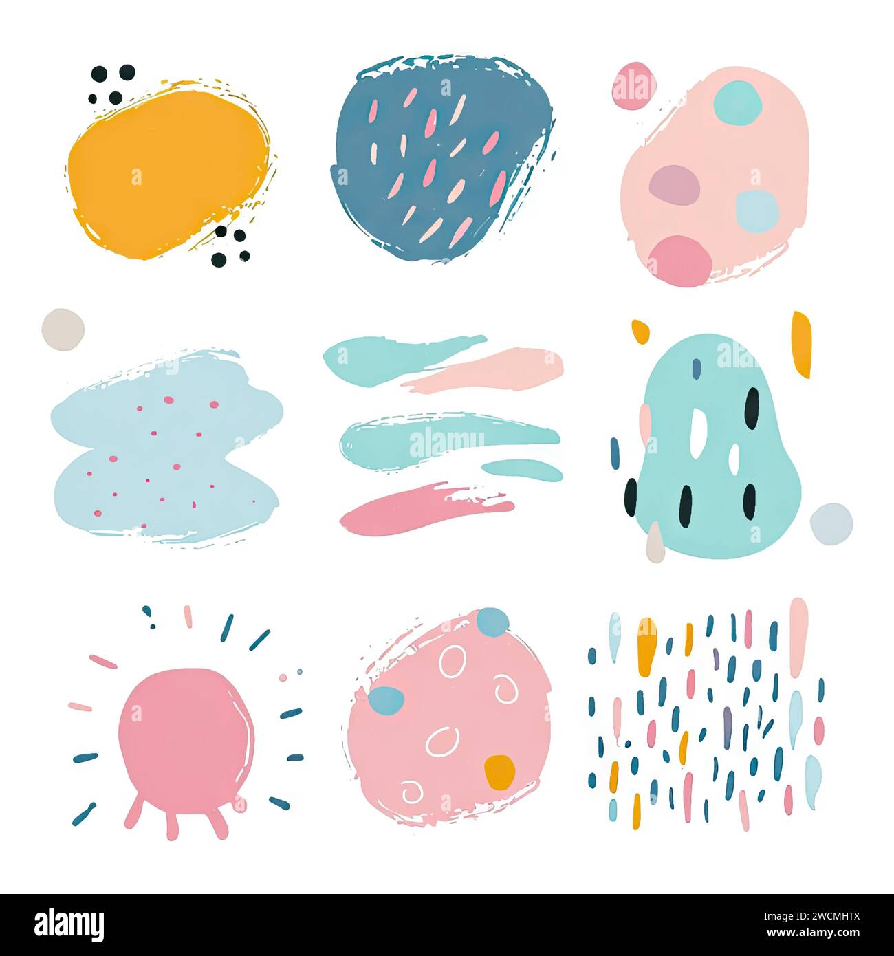 free vector set free hand doodle shape Stock Vector Image & Art - Alamy