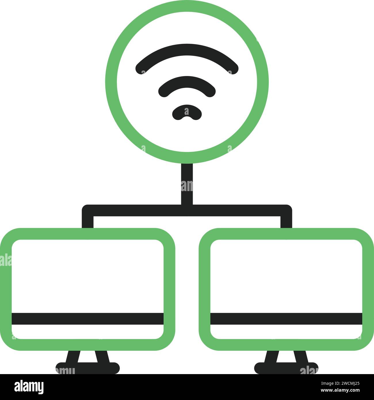 Shared Signals icon vector image Stock Vector Image & Art - Alamy
