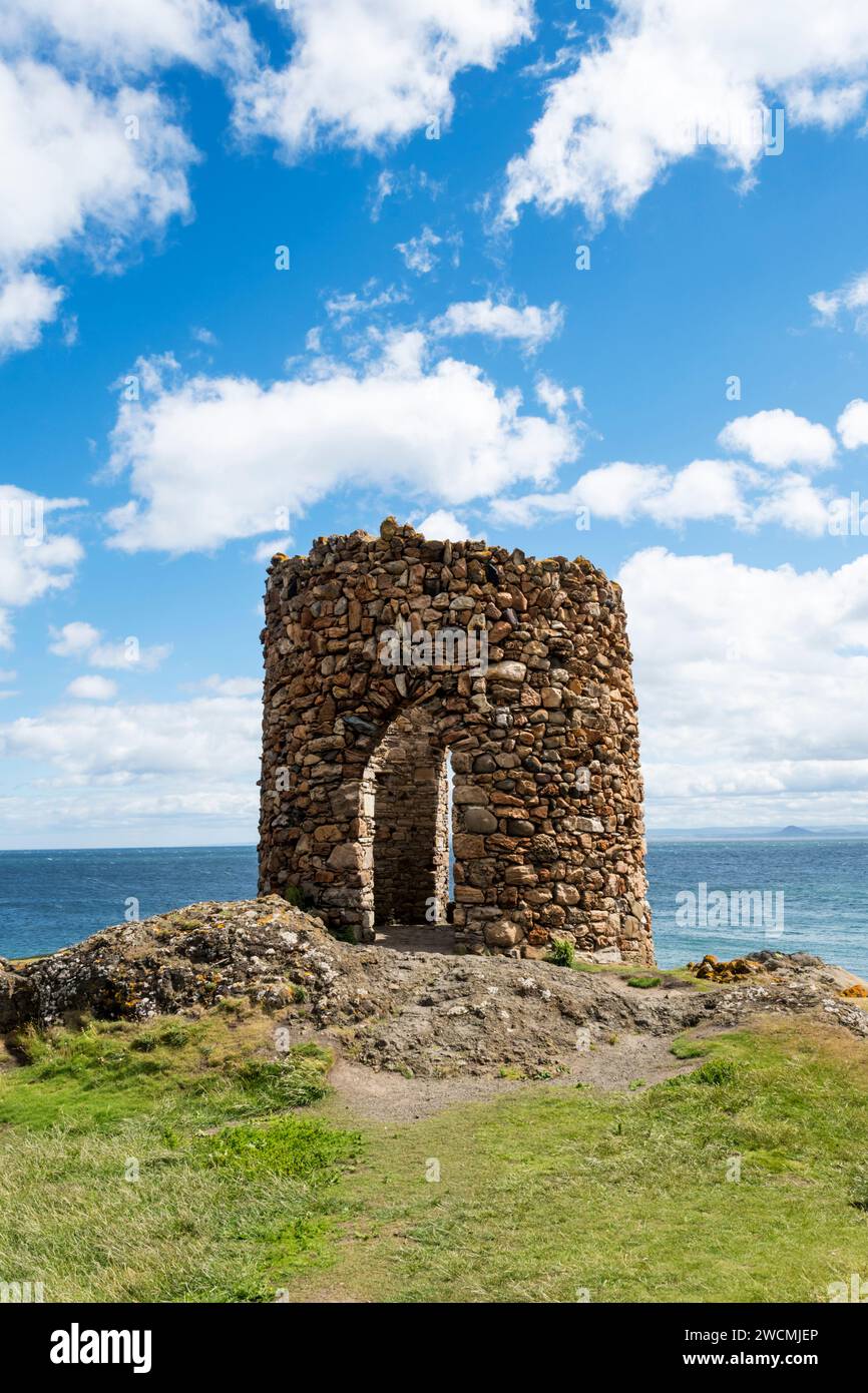 Lady's Tower at Elie Ness in the East Neuk of Fife, Scotland, was built ...