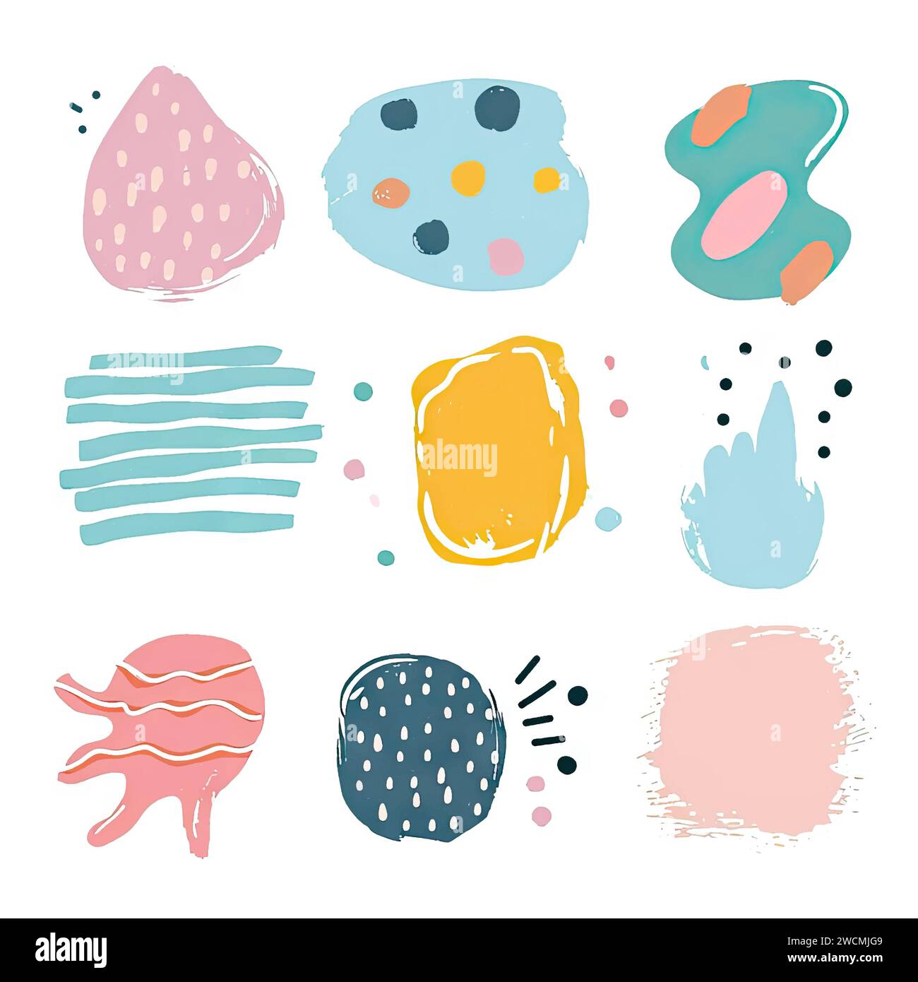 free vector set free hand doodle shape Stock Vector Image & Art - Alamy