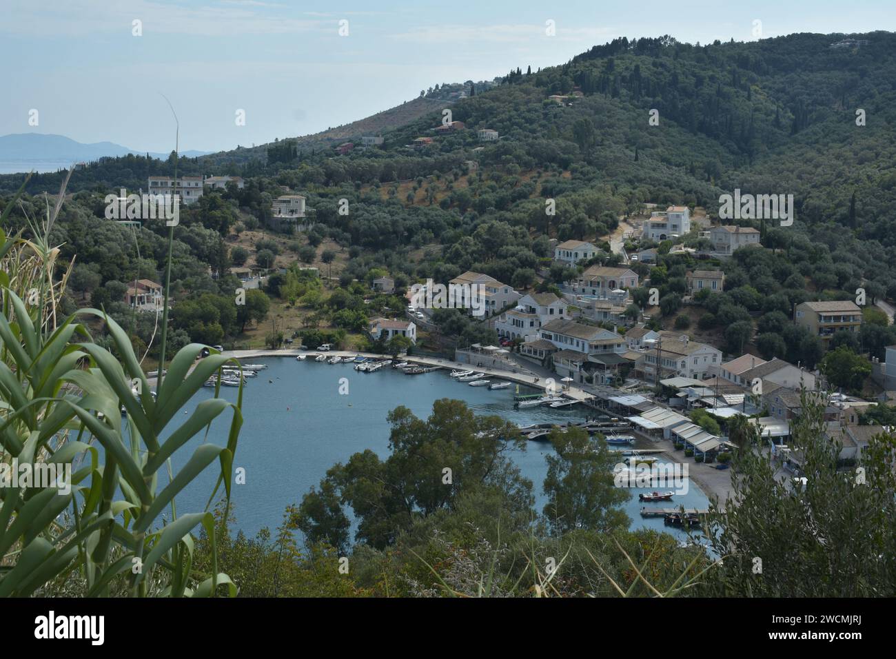 Corfu island landscape from hill Stock Photo - Alamy