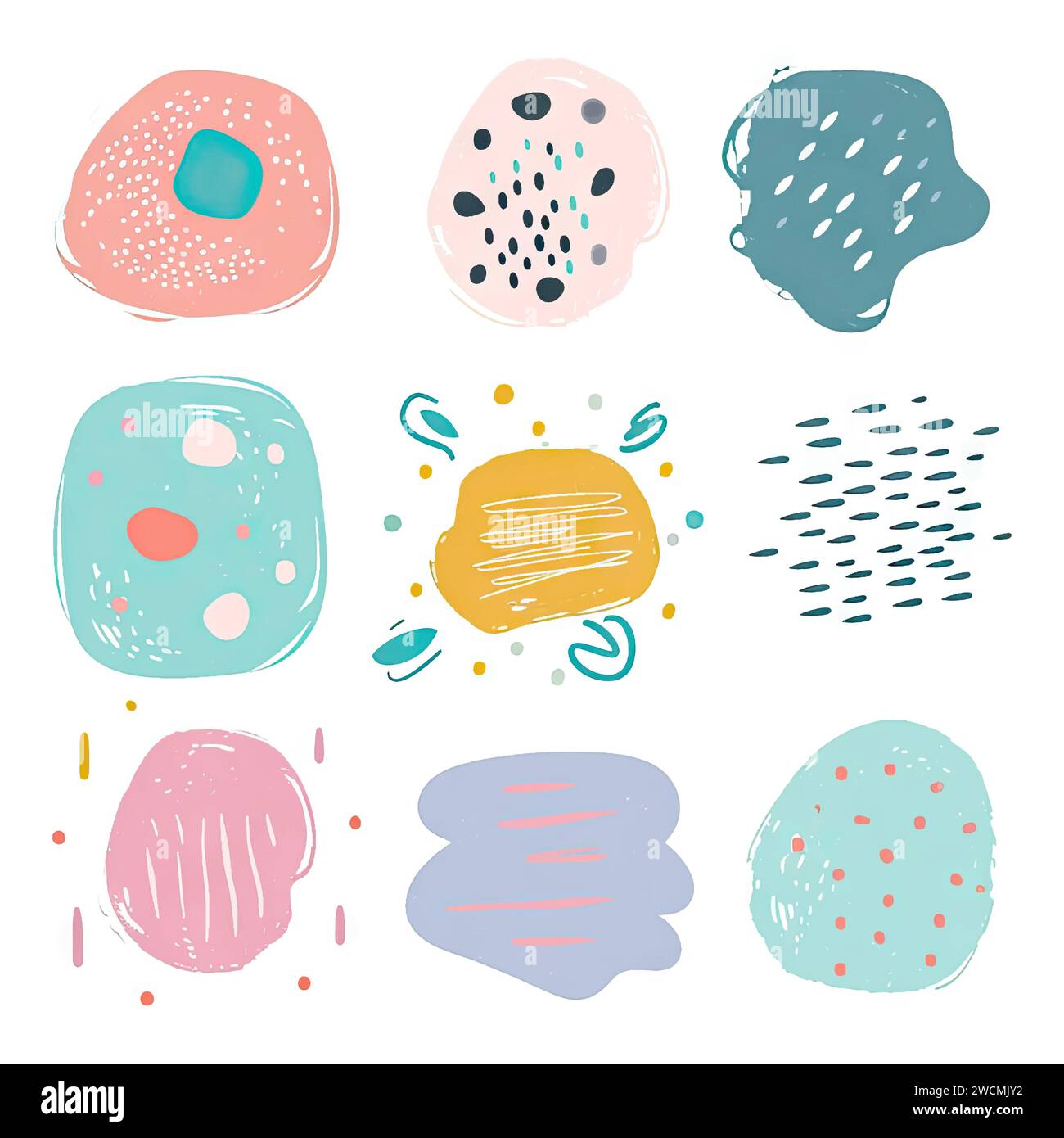 free vector set free hand doodle shape Stock Vector Image & Art - Alamy