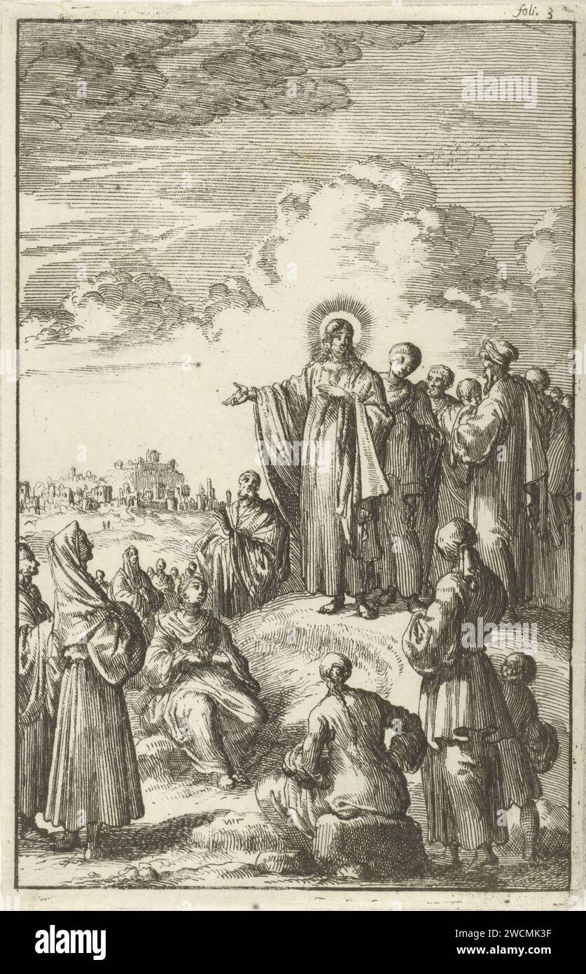 De Berggrede, Jan Luyken, 1684 print Print at the top right marked ...