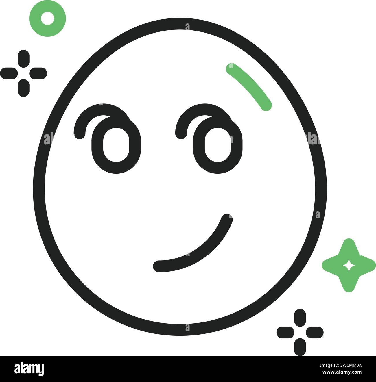 Smirking Face icon vector image Stock Vector Image & Art - Alamy