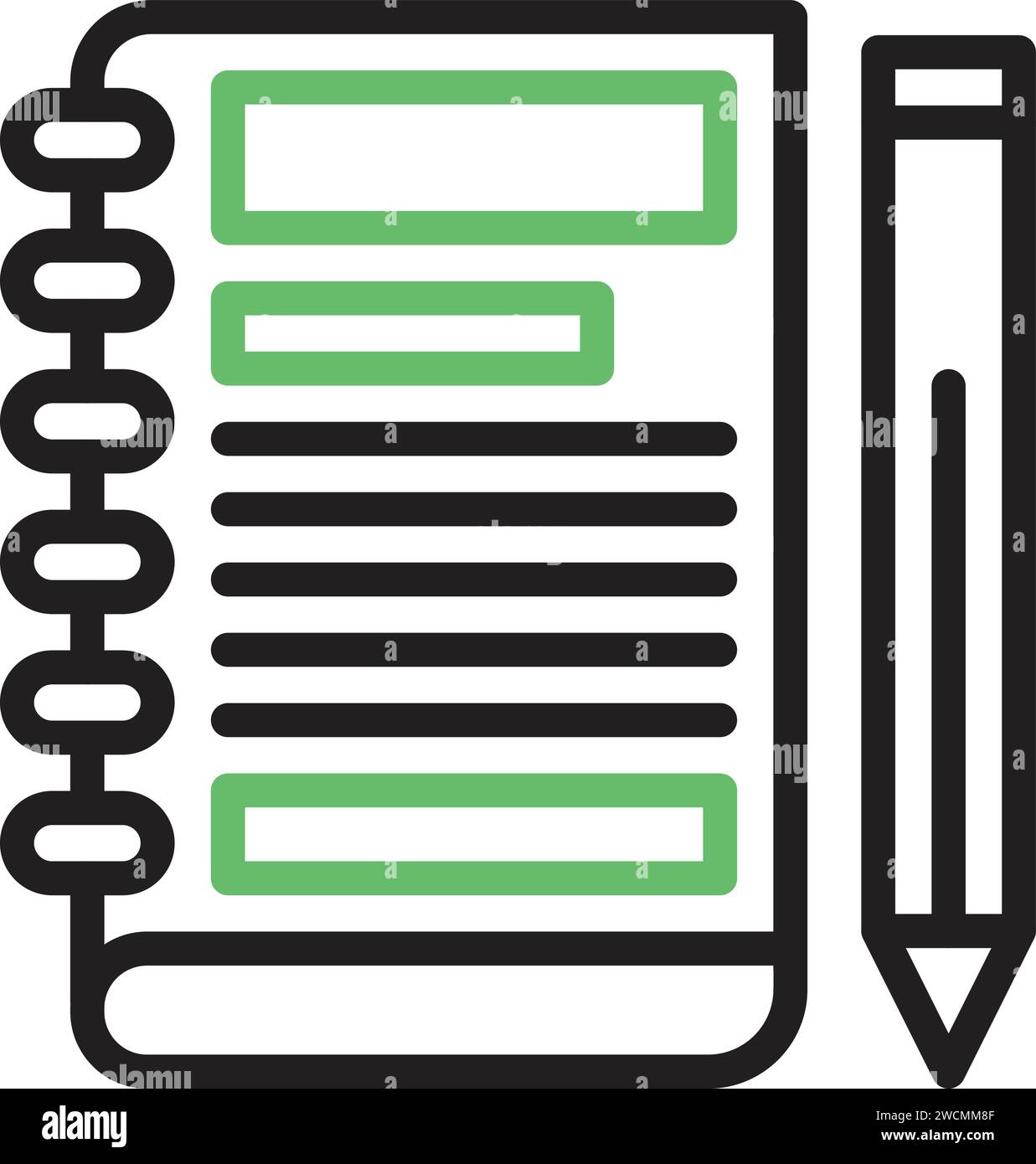 Taking Notes icon vector image Stock Vector Image & Art - Alamy