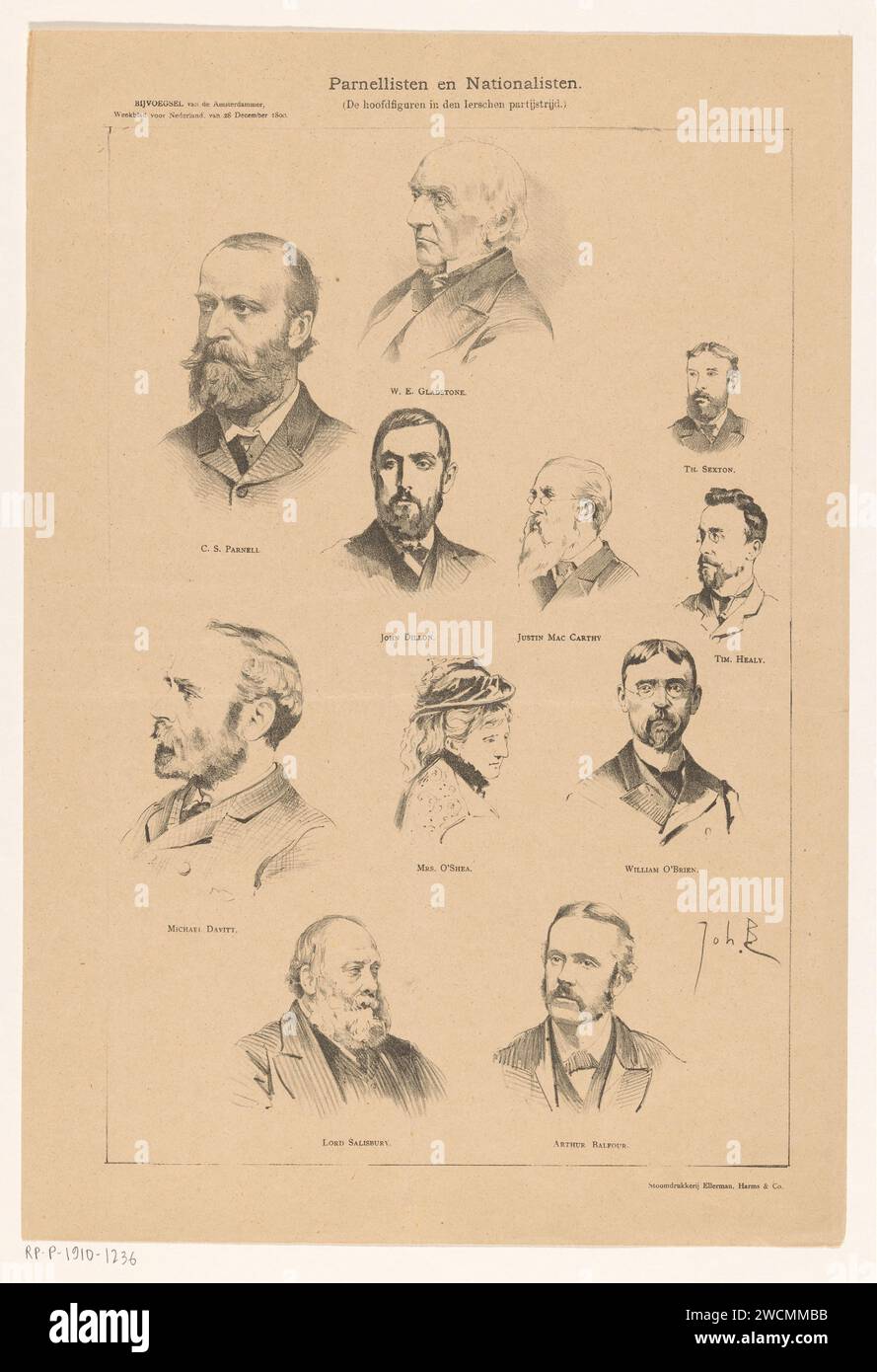 Parnellists and Nationalists: The main figures in the Irish party ...
