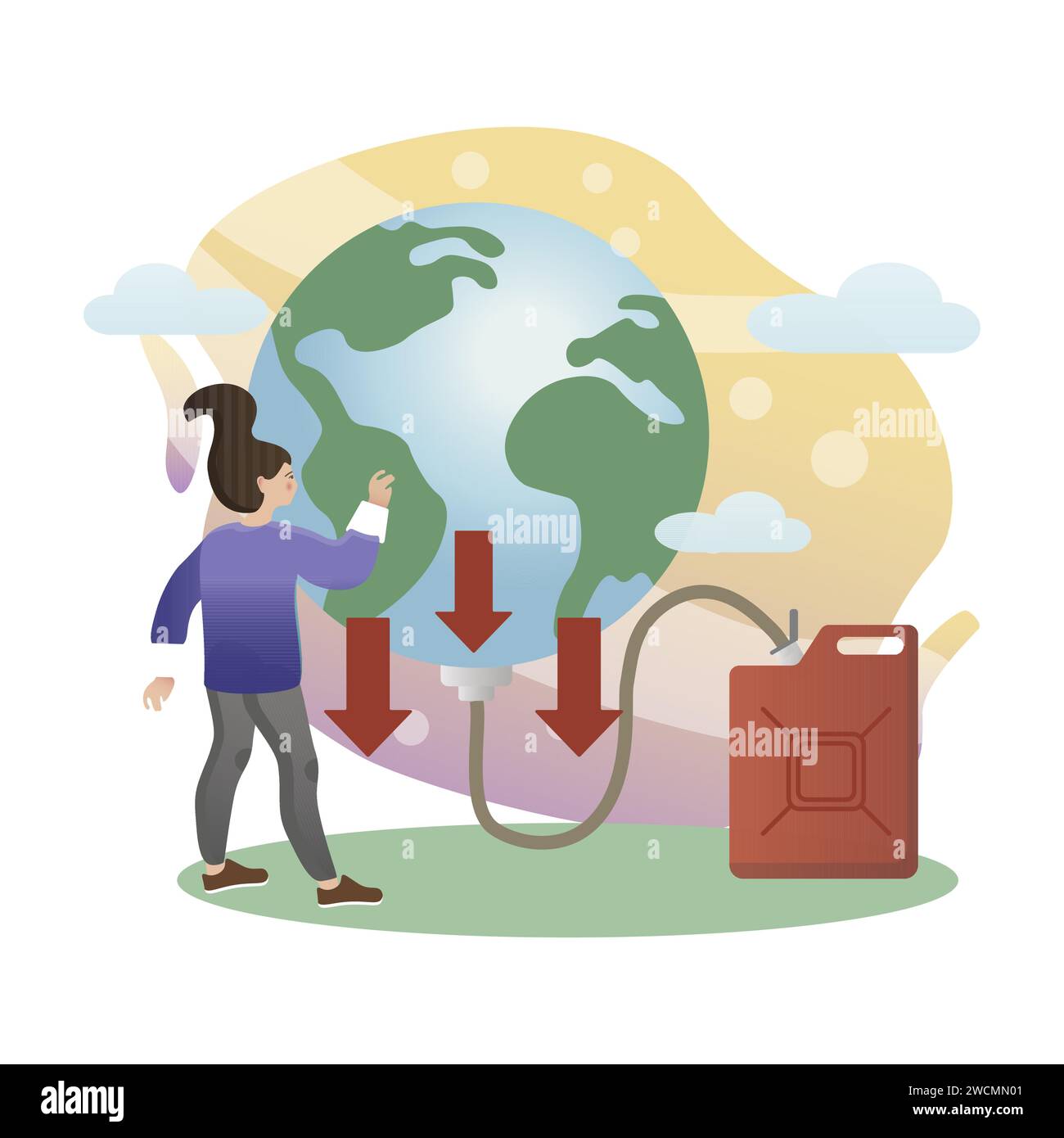 Depletion of natural resources Cut Out Stock Images & Pictures - Alamy