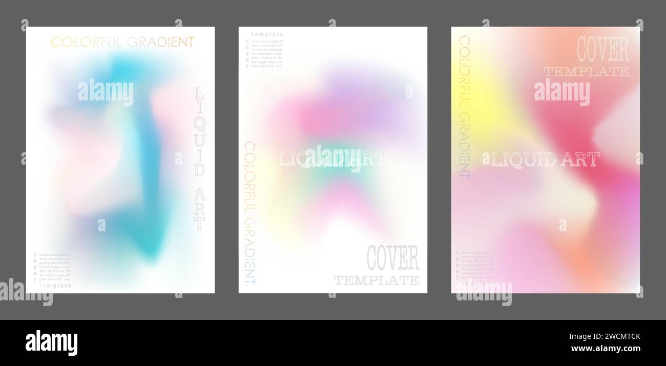 The gradient. A colorful template for the cover, poster, banner and ...
