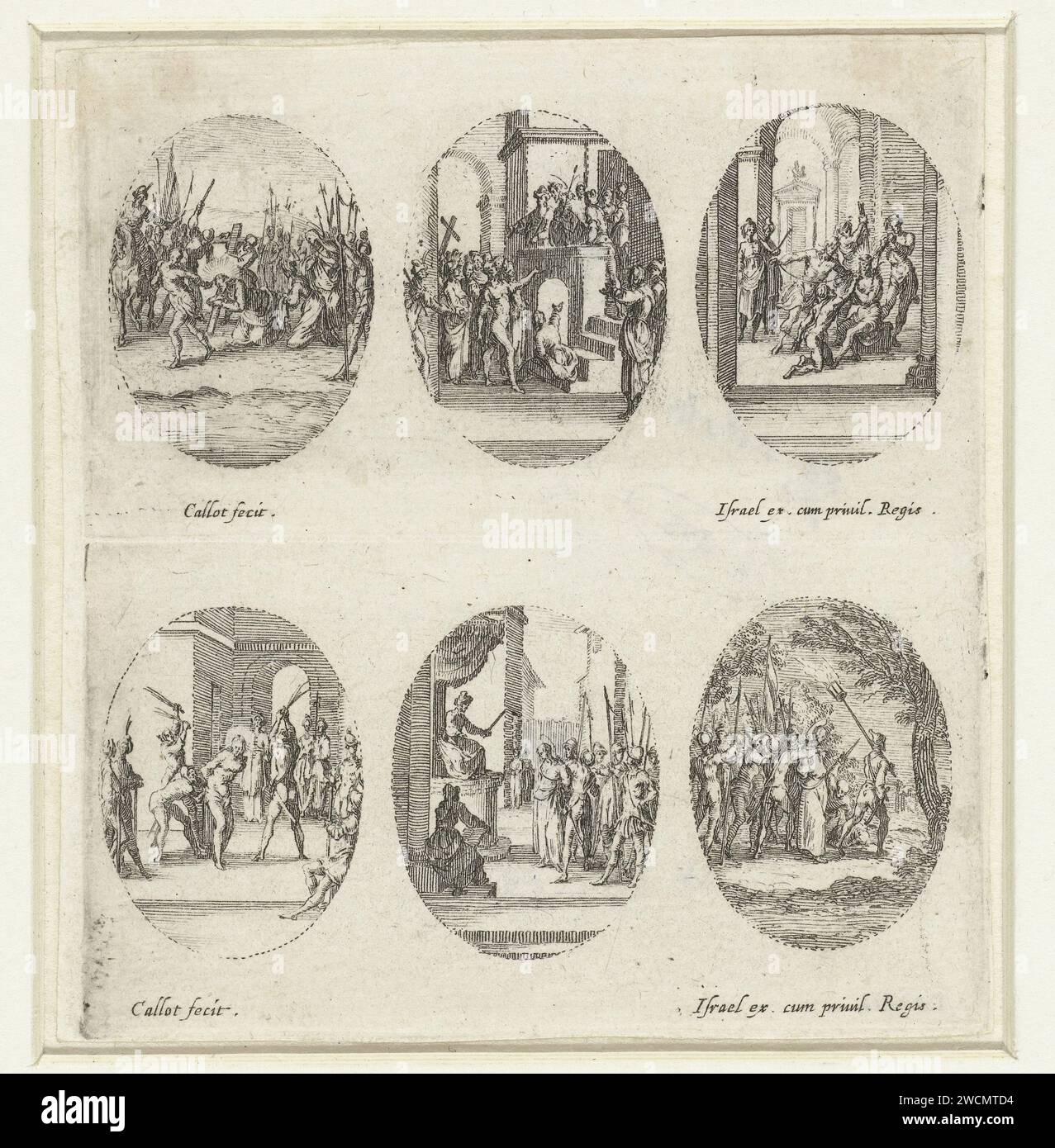 Six passion scenes: cross -support, Christ shown to the people (ecce homo), Doornenkroning ...