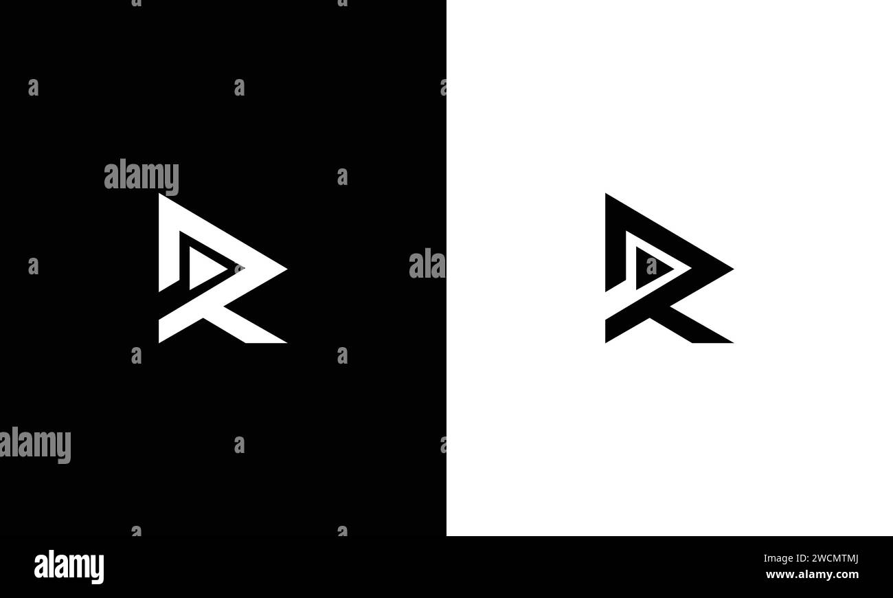 Initial letter R logo vector design template. Initial R minimalist logo ...